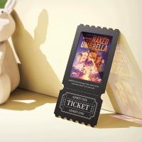 China Custom OEM Vintage Ticket-Style Photo Cards with Premium Thick Cardstock and Offset Full-Color Printing for sale