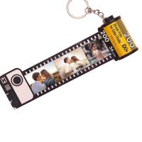 China Custom OEM Film Roll Photo Keychain with Precision Full-Color Printing and Durable Metal Hardware for sale