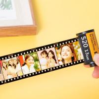 China Custom OEM Film Roll Photo Keychain with Precision Full-Color Printing and Durable Metal Hardware for sale
