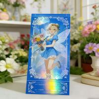 China Custom OEM Anime-Style Holographic Ticket Card Printing on Premium Thick Cardstock with Protective Coating for Collectible Souvenir Cards for sale