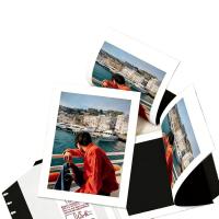 China Custom OEM Peel-Off Polaroid-Style Photo Cards with Premium Thick Cardstock and Peel-Off Adhesive Backing for Full-Color Printing for sale