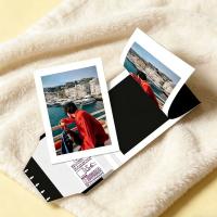 China Custom OEM Peel-Off Polaroid-Style Photo Cards with Premium Thick Cardstock and Peel-Off Adhesive Backing for Full-Color Printing for sale
