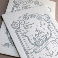 China Custom OEM Letterpress Embossed Postcard Printing with Premium Textured Paper and Traditional Letterpress Craftsmanship for sale
