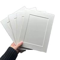 China Custom OEM Paper Mat Board Art Frame with Premium Acid-Free Paper Board, Custom Die-Cutting, and Smooth/Textured Finishes for sale