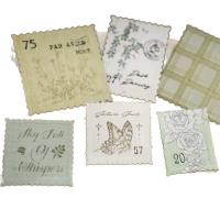 China Custom OEM Stamp-Square Die-Cut Paper Stickers with Premium Textured Paper and Offset Full-Color Printing for sale