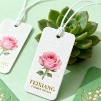 China Custom OEM Hanging Scented Air Freshener Card with Absorbent Cardstock, Full-Color Printing, and Die-Cut Shapes for sale