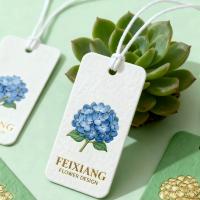 China Custom OEM Hanging Scented Air Freshener Card with Absorbent Cardstock, Full-Color Printing, and Die-Cut Shapes for sale
