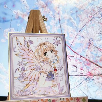 China Custom OEM Art Print Cards with Gold Foil Stamping and Premium Heavyweight Cardstock for Decorative Shikishi Cards for sale