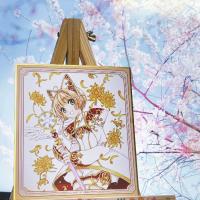 China Custom OEM Art Print Cards with Gold Foil Stamping and Premium Heavyweight Cardstock for Decorative Shikishi Cards for sale