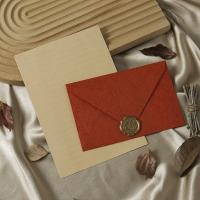 China Custom OEM Luxury Embossed Envelopes with Wax Seals and Premium Embossed Paper for sale