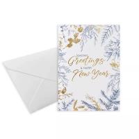 China Custom OEM Foil Stamped Holiday Greeting Cards with Premium Cardstock for Christmas and Seasonal Events for sale