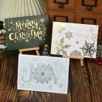 China Custom OEM Foil Stamped Holiday Greeting Cards with Premium Cardstock for Christmas and Seasonal Events for sale