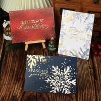 China Custom OEM Foil Stamped Holiday Greeting Cards with Premium Cardstock for Christmas and Seasonal Events for sale