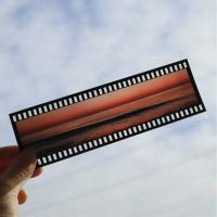 China Custom OEM Film Strip Transparent Card with UV Full-Color Printing and Precision Die-Cutting for Unique Bookmark Designs for sale