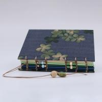 China Custom OEM Handmade Fabric Journal with Cotton/Linen Cover Acid-Free Paper and Traditional Hand-Binding for sale