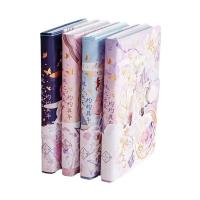 China Custom OEM Pop-Up Floral Notebook with PU/Faux Leather Cover, Acid-Free Paper, and Magnetic Closure for sale