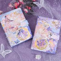 China Custom OEM Pop-Up Floral Notebook with PU/Faux Leather Cover, Acid-Free Paper, and Magnetic Closure for sale