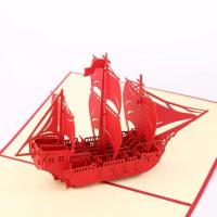 China Custom OEM 3D Pop-Up Greeting Card with Premium Thick Cardstock, Customizable Pop-Up Design, and Offset Printing for sale
