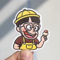 China Embossed Cotton Paper Fridge Magnets With Strong Magnetic Backing for sale