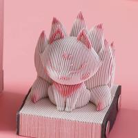 China 3D Layered Paper Sculpture Memo Pad for sale