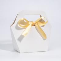 China Ribbon Bow Handheld Carry Handle Small Paper Gift Favor Bags for sale