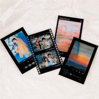 China Vintage Black Border Light Shadow Film Style Collectible Photocard for sale