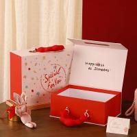 China Custom Rigid Gift Box With Fabric Handle For Luxury Gift Packaging for sale