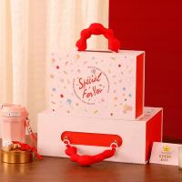 China Custom Rigid Gift Box With Fabric Handle For Luxury Gift Packaging for sale