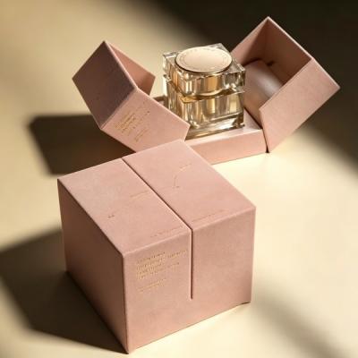 China Rigid Gift Boxes With Folding Lid Structure For Luxury Perfume Packaging for sale