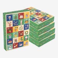 China 24 Day Christmas Advent Calendar Box Perforated Door Holiday Gift Packaging for sale