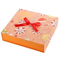 China Double Door Christmas Advent Calendar Box Ribbon Tie Rigid Gift Packaging for sale