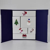 China Gold Foil Castle Christmas Countdown Mystery Gift Box Packaging for sale