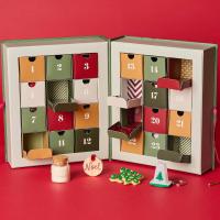China Christmas Countdown Book Advent Calendar Packaging With Small Boxes for sale