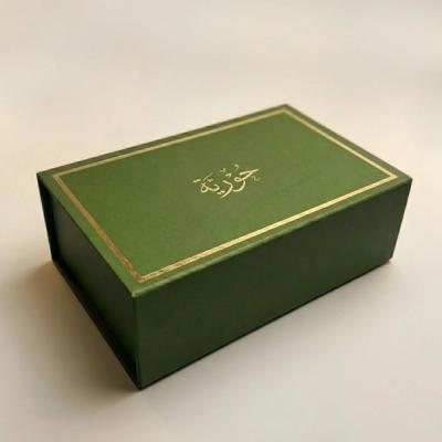 China Collapsible Gift Boxes Magnetic Closure Rigid Box With Pattern Lining for sale