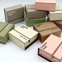 China Folding Jewelry Boxes Creative Paper Case With Film Suspension Insert for sale