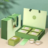 China Book Shaped Magnetic Packaging Gift Box With Handles For Loose Leaf Tea for sale