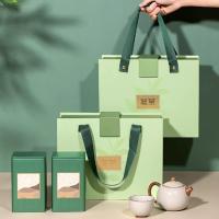 China Book Shaped Magnetic Packaging Gift Box With Handles For Loose Leaf Tea for sale
