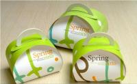 China Dome Cake Boxes With Handle Portable Paper Packaging For Bakery for sale