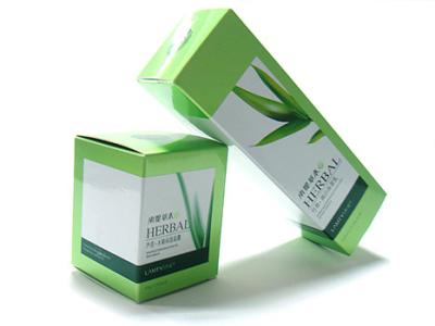 China Cosmetic Paper Boxes Tuck End Folding Cartons For Skincare Packaging for sale
