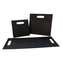 China Triangular Foldable Rigid Gift Boxes With Magnetic Closure And Cutout Handles for sale