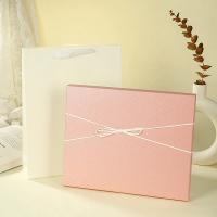 China Two-Piece Rigid Gift Boxes with Elastic String Bow for Luxury Packaging for sale