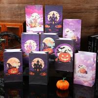 China Halloween Paper Gift Bags with Sealing Stickers for Treat Packaging for sale