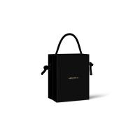 China Handheld Rigid Paper Gift Box with Knotted Rope Handle for Luxury Packaging for sale