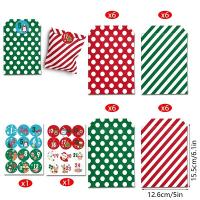 China Christmas Advent Calendar Paper Treat Bags with Number Stickers for sale