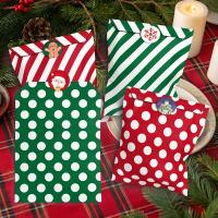 China Christmas Advent Calendar Paper Treat Bags with Number Stickers for sale