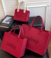 China Eco-Friendly Felt Tote Bags with Handles for Retail and Gift Packaging for sale