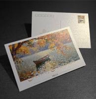 China Glitter Starlight Paper Postcard With Scenic Art For Stationery And Souvenir for sale