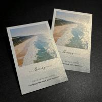 China Glitter Starlight Paper Postcard With Scenic Art For Stationery And Souvenir for sale