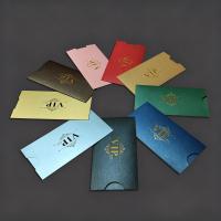 China VIP Card Paper Sleeves With Gold Foil Stamping For Hotel Club for sale