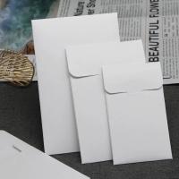 China White Kraft Paper Envelopes With Tuck Flap For Message Card Collection for sale
